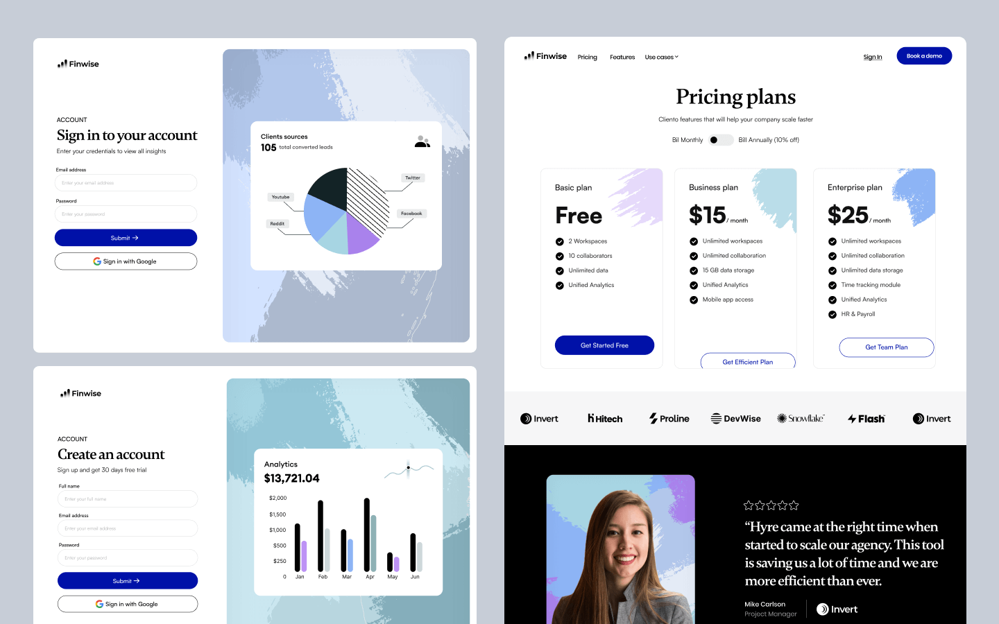 FinWise - Software HTML5 Responsive Website Template
